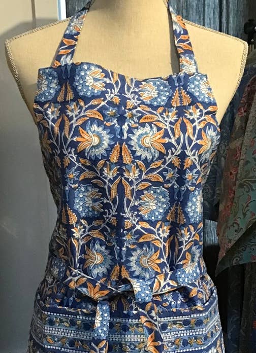 Natural Habitat - Apron Sarah Blue | Crow and Cactus Co.