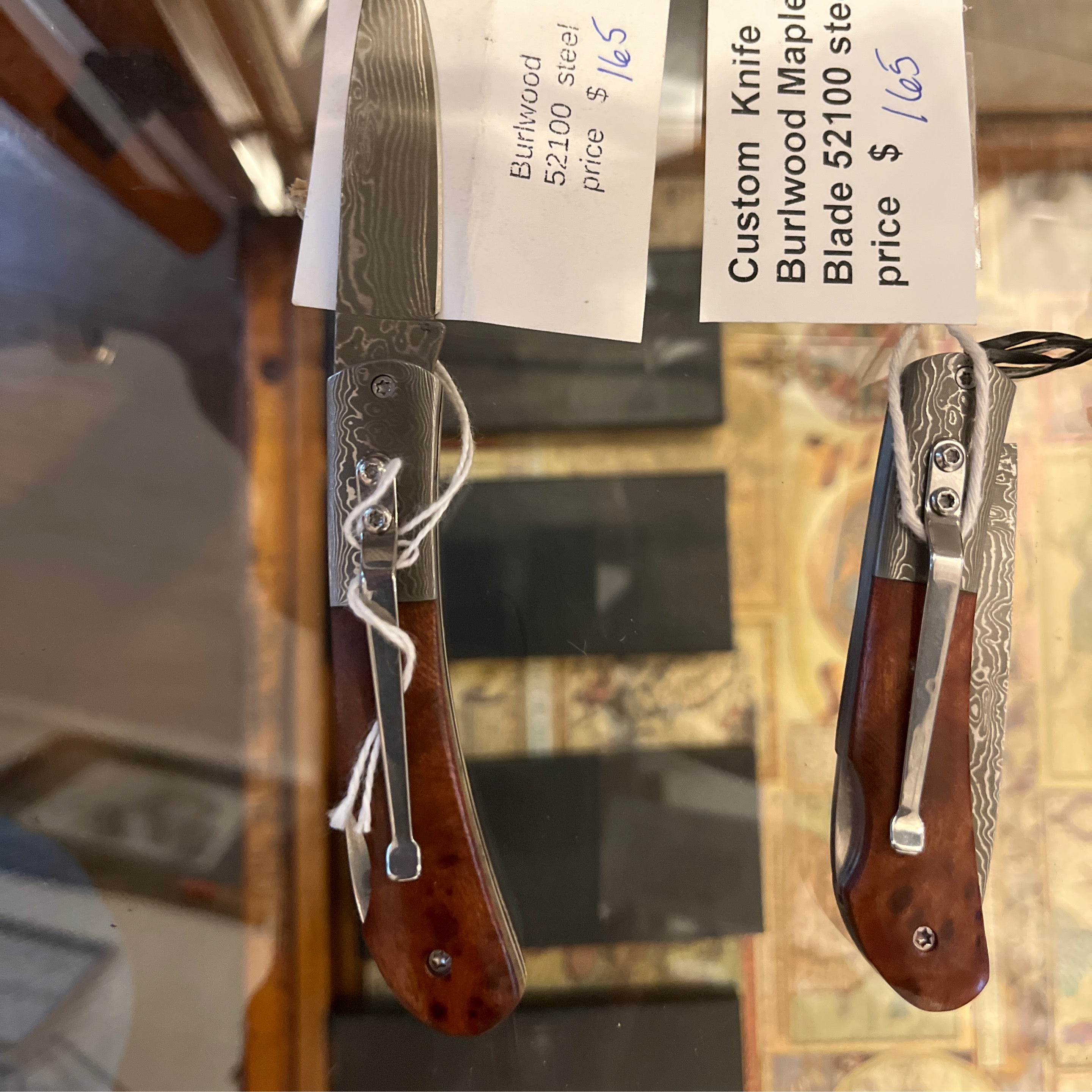 Burlwood Folding knife | Crow and Cactus Co.