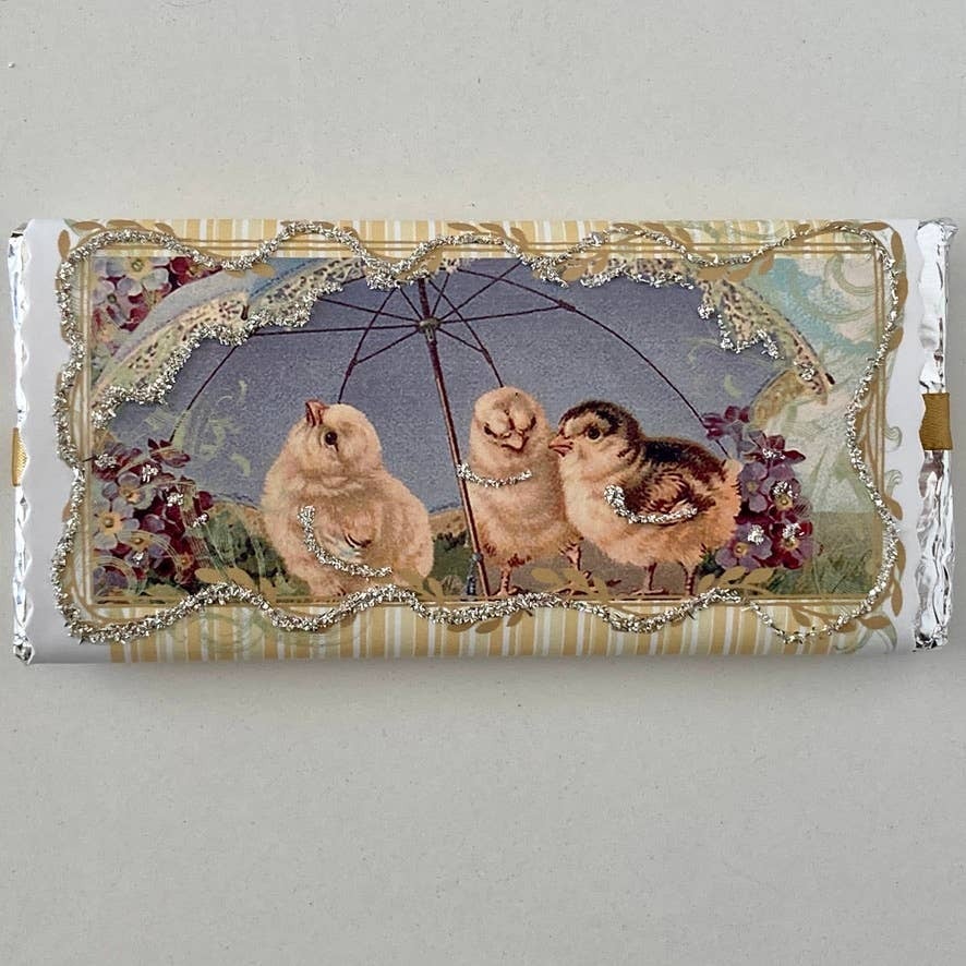 Nelda Barchers Glitter Cards - Chocolate Bars Easter | The Crow and ...