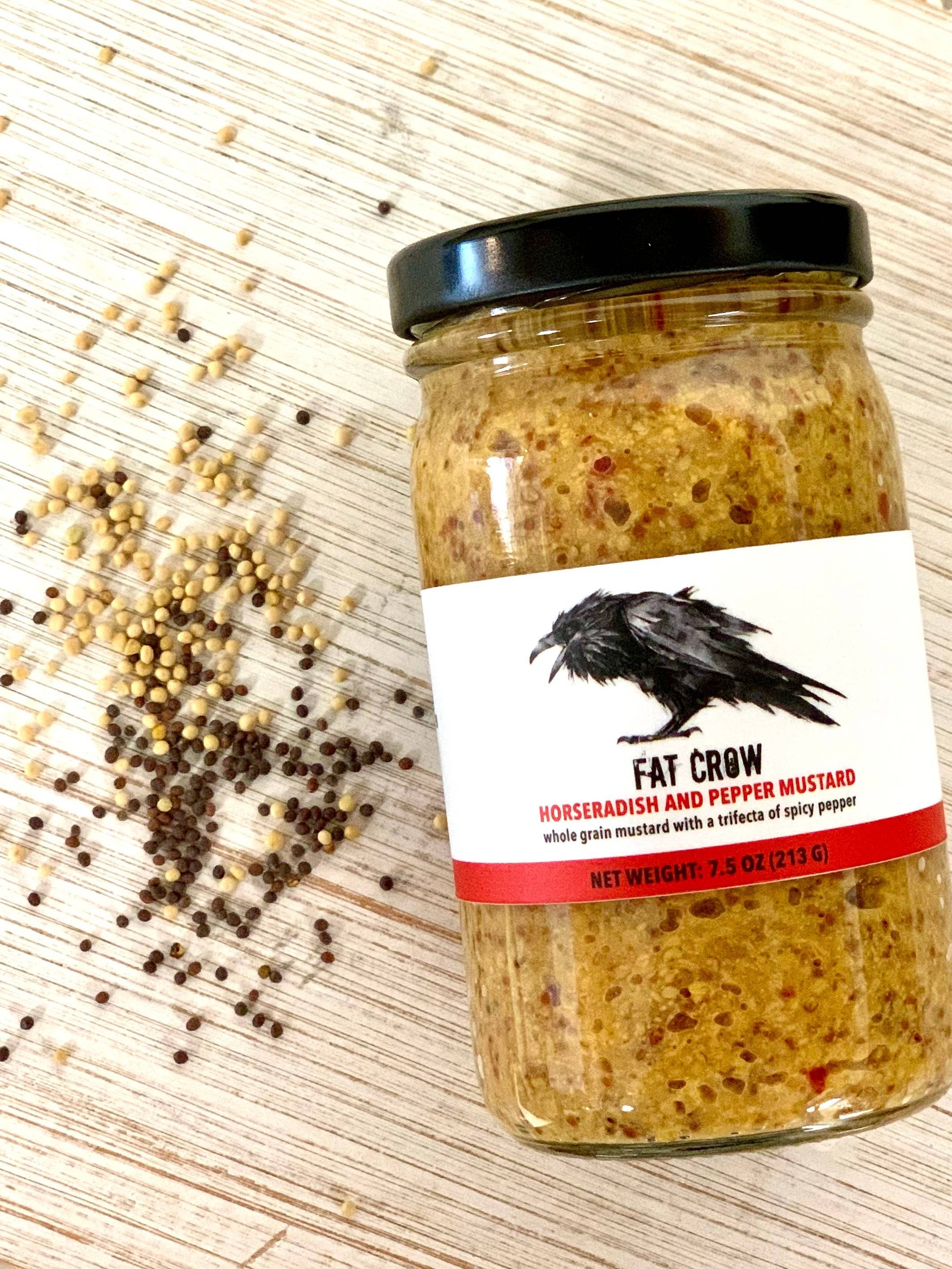 Fat Crow Gourmet - Horseradish and Pepper Mustard | The Crow and Cactus ...